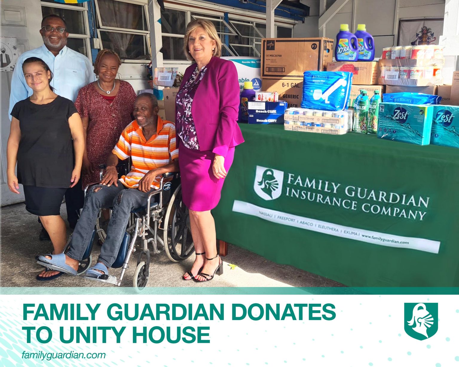 Family Guardian Donates to Unity House - FamGuard Corporation Limited